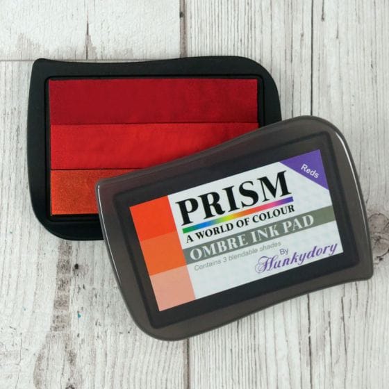 Prism Ombré Ink Pad - Reds | Hunkydory Crafts