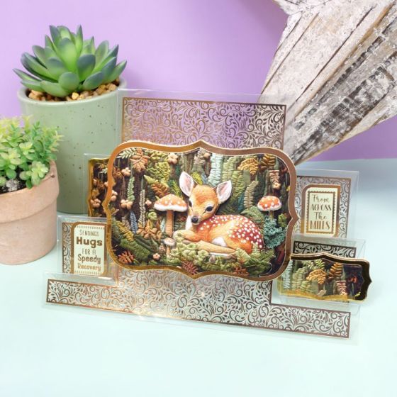 Foiled Pattern Acetate Stepper Cards | Hunkydory Crafts