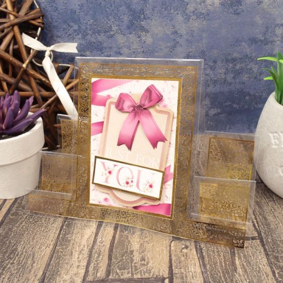 Foiled Pattern Acetate Stepper Cards | Hunkydory Crafts