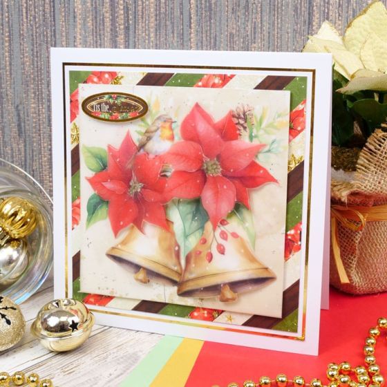 Timeless Poinsettias Printed Parchment | Hunkydory Crafts