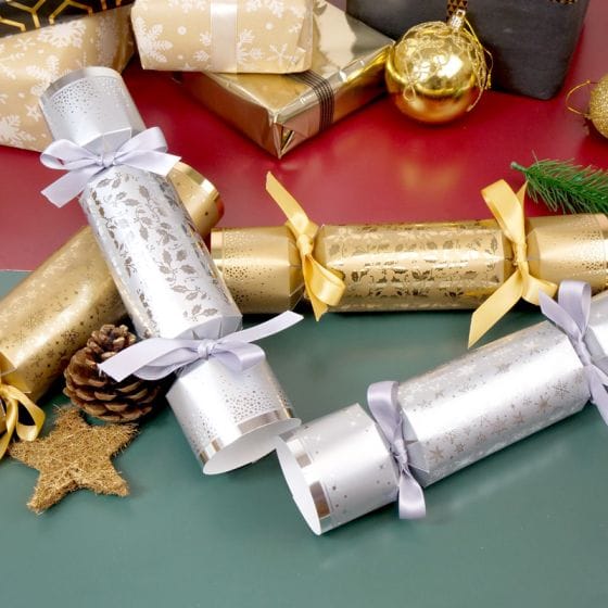 Luxury Christmas Crackers - Silver Shimmer | Hunkydory Crafts