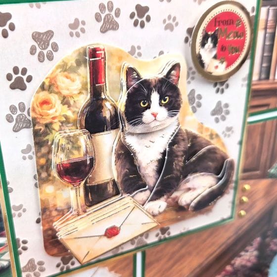 Tuxedo Cat & Black Cat Decoupage Topper Sheet | Hunkydory Crafts