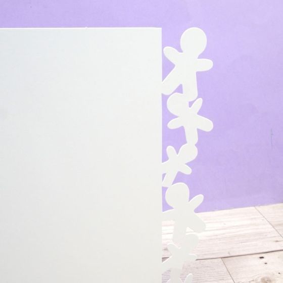 Festive Fancy-Edge Card Blanks - Gingerbread Men | Hunkydory Crafts