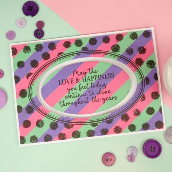 For the Love of Stamps - Speckled Dots Background | Hunkydory Crafts