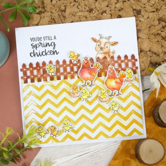 For the Love of Stamps - Cheery Cow & Chickens | Hunkydory Crafts