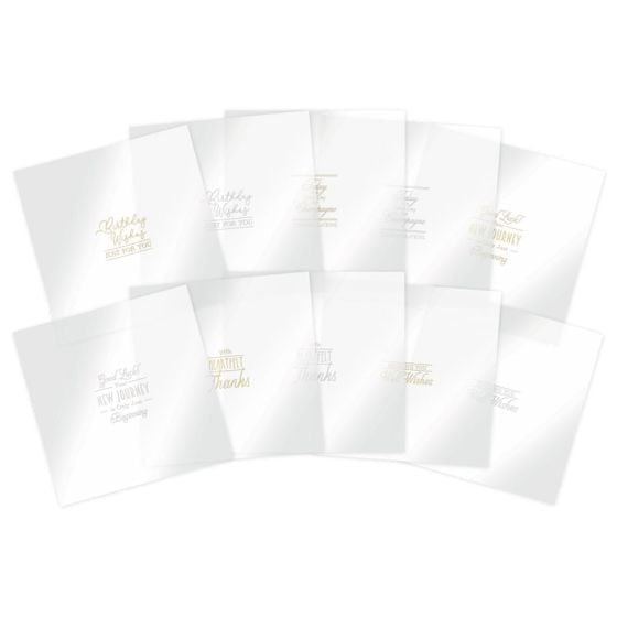 Luxury Foiled Acetate Sentiment Sheets | Hunkydory Crafts