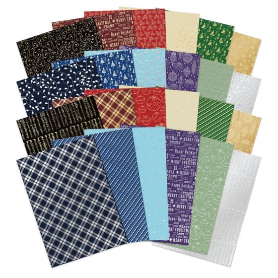 Festive Foiled Edge-to-Edge Cardstock Megabuy | Hunkydory Crafts