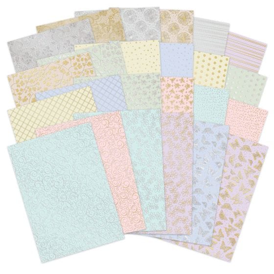 A Touch of Colour Foiled Edge-to-Edge Cardstock | Hunkydory Crafts
