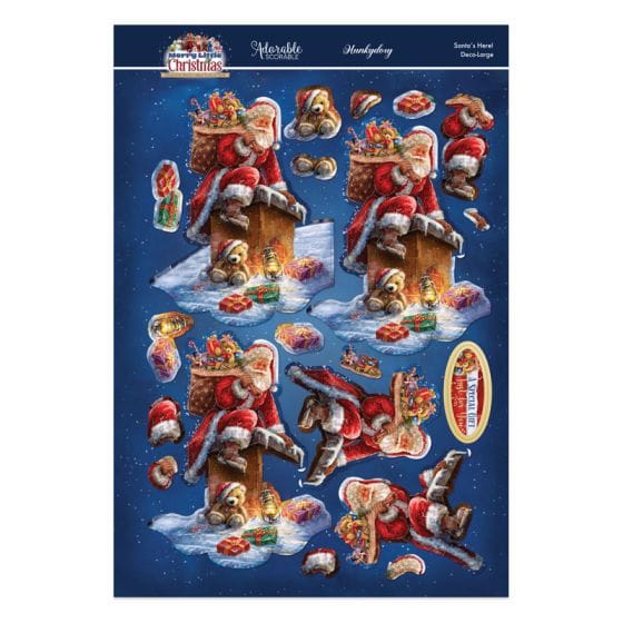 A Merry Little Christmas Deco-Large Set - Santa's Here! | Hunkydory Crafts