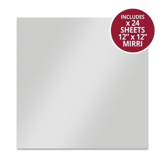 Mirri Card - 12" x 12" Stunning Silver | Hunkydory Crafts