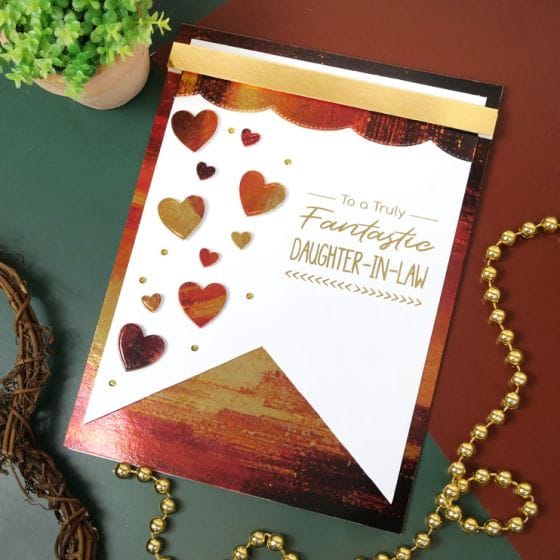 Trim Me! Foiled Insert Pad - For Her - Gold | Hunkydory Crafts