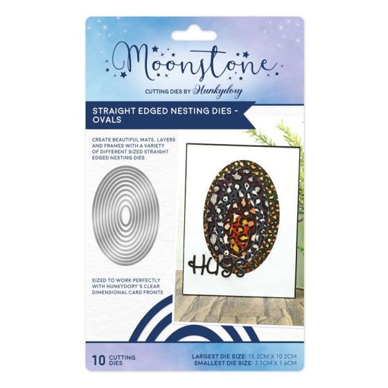 Straight Edged Nesting Dies - Oval | Hunkydory Crafts