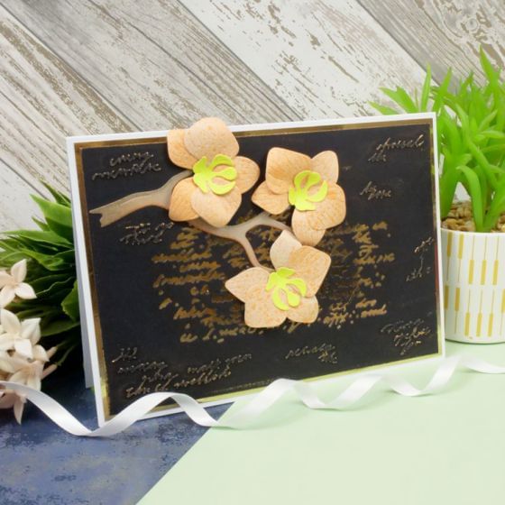 Moonstone Dies - Cut-in Script Texture | Hunkydory Crafts