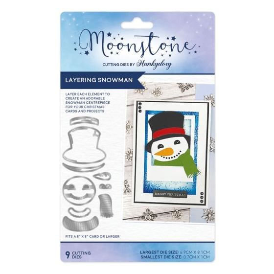 Moonstone Dies - Layering Snowman | Hunkydory Crafts