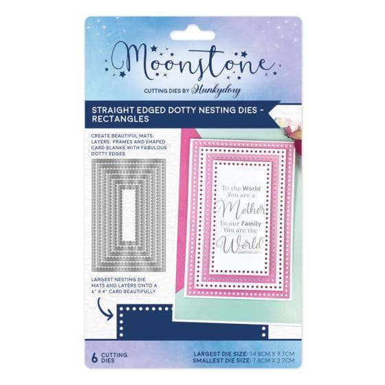 Moonstone Dies - Straight Edged Dotty Nesting Dies - Rectangles ...