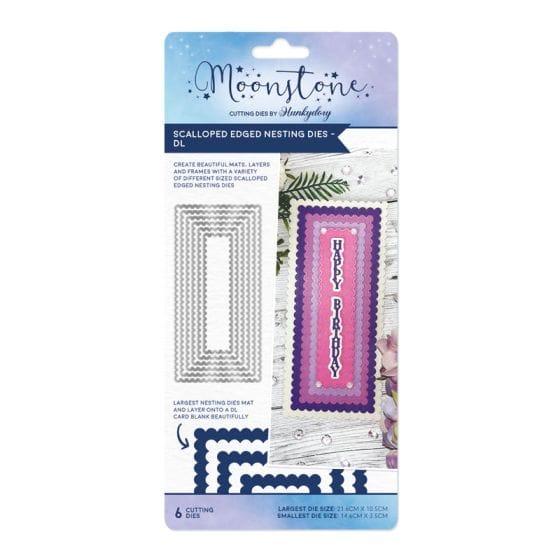 Moonstone Dies - Scalloped Edged Nesting Dies - DL | Hunkydory Crafts