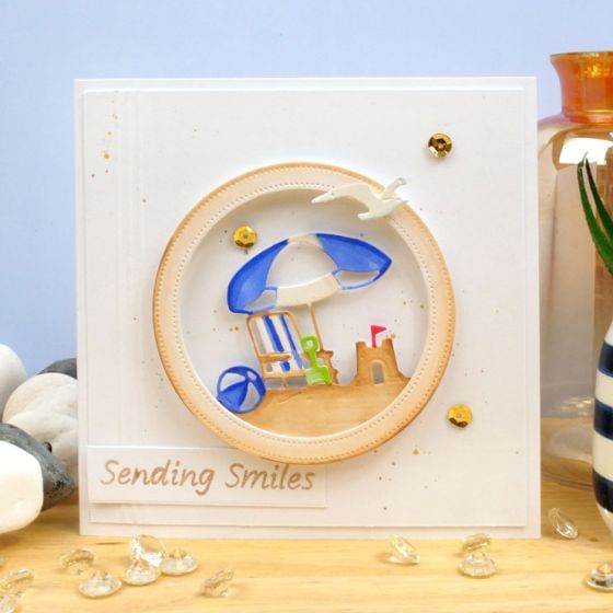 Moonstone Dies - Sandy Beach Layering Scenes | Hunkydory Crafts