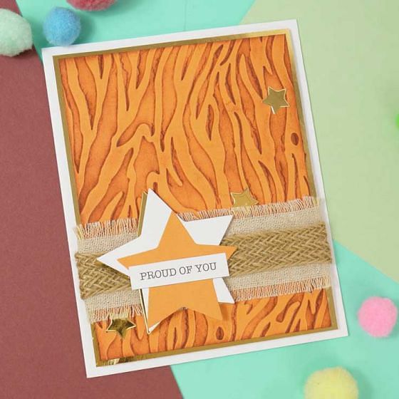 Moonstone Embossing Folders - Tiger Stripes | Hunkydory Crafts Moonstone Embossing Folders - Tiger Stripes | Hunkydory Crafts