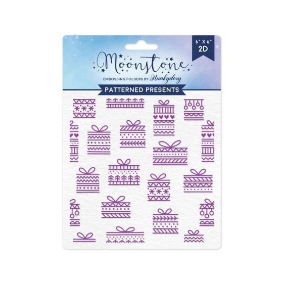 Moonstone Embossing Folders - Patterned Presents | Hunkydory Crafts