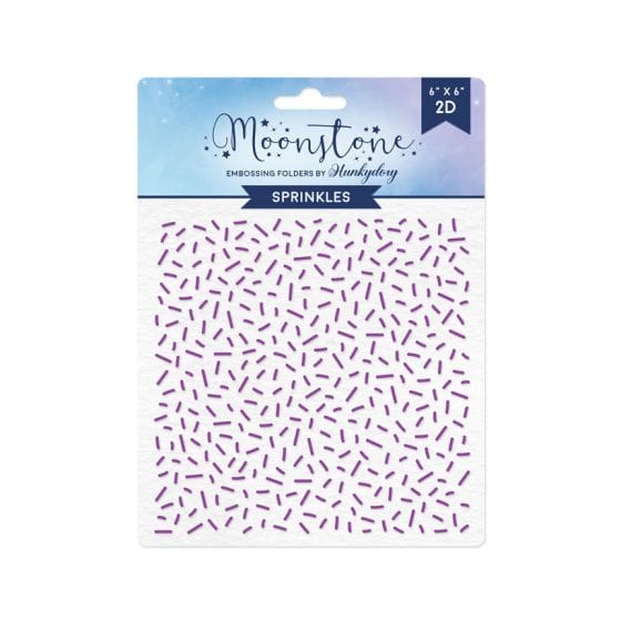 Moonstone Embossing Folders - Sprinkles | Hunkydory Crafts