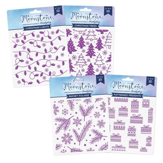 Moonstone Embossing Folders - Christmas Patterns Ultimate Collection ...