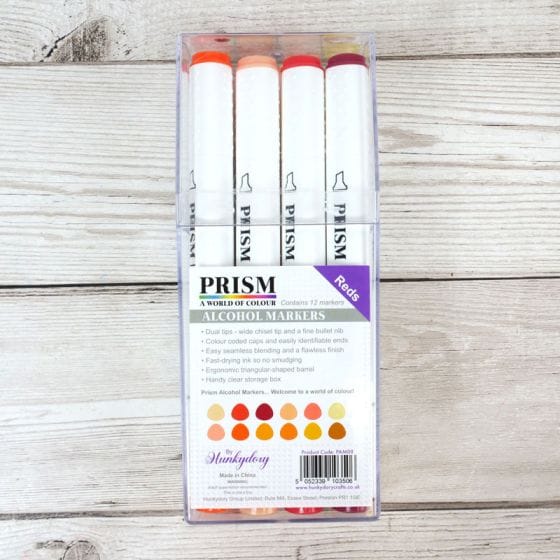 Prism Alcohol Markers - Reds | Hunkydory Crafts