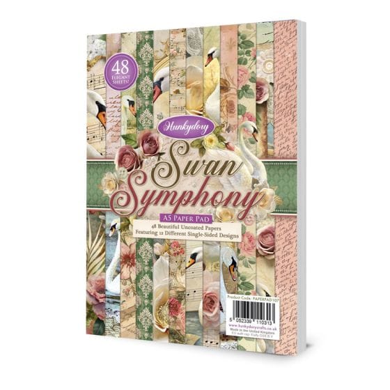 Swan Symphony A5 Paper Pad | Hunkydory Crafts