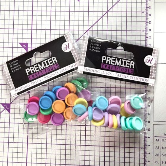 Premier Craft Tools - Brights & Pastels Binding Discs Multibuy ...