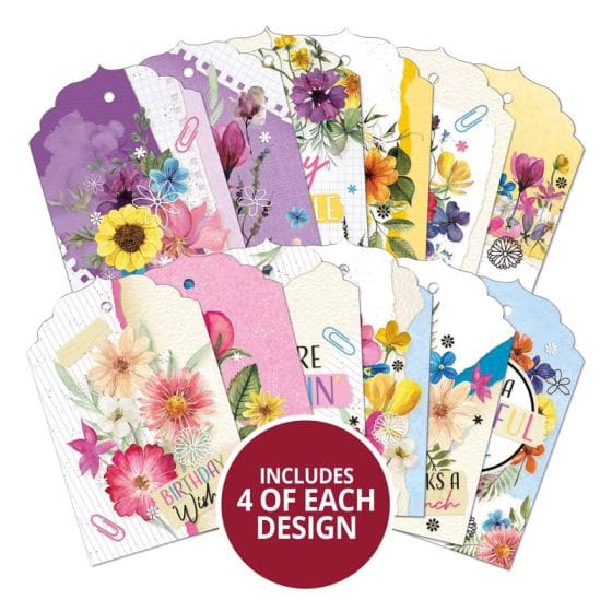 Pressed Petals Tag Pad | Hunkydory Crafts