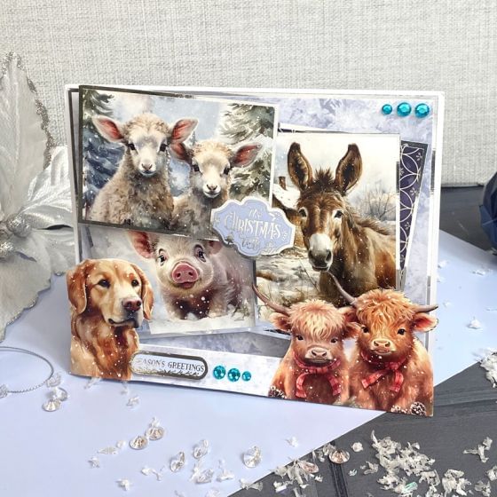 Animals in the Snow Pocket Pad | Hunkydory Crafts