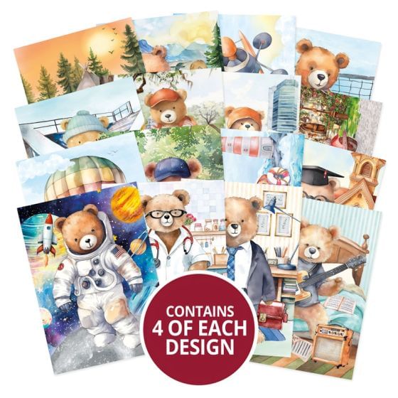 Ready, Teddy, Go! Pocket Pad | Hunkydory Crafts