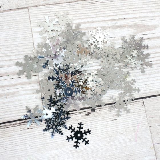 Snowflake Sequins - Silver | Hunkydory Crafts