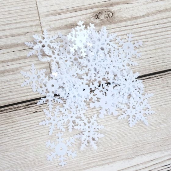 Snowflake Sequins - White | Hunkydory Crafts