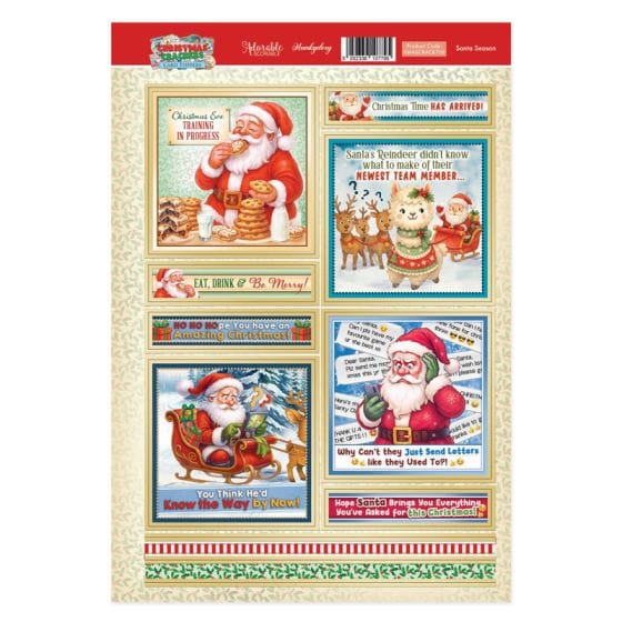Christmas Crackers Topper Sheet - Santa Season | Hunkydory Crafts