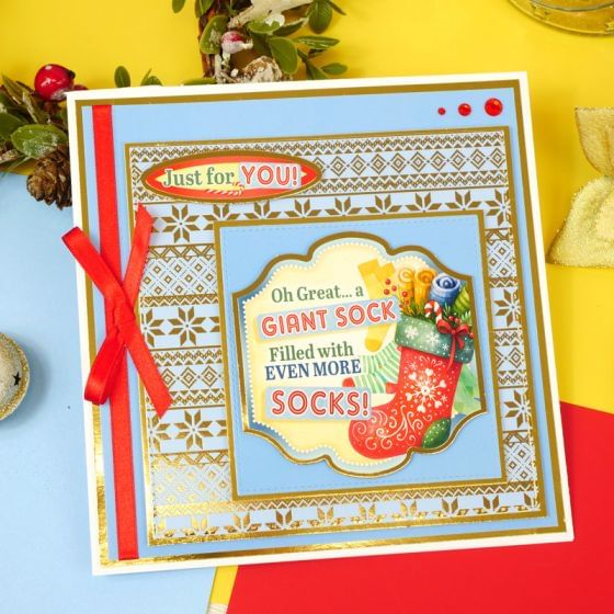 Christmas Crackers Luxury Card Toppers Kit | Hunkydory Crafts