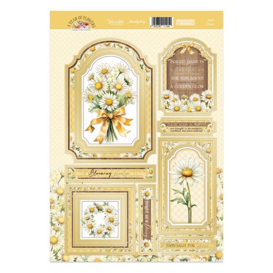 April - Daisy Luxury Topper Sheet | Hunkydory Crafts