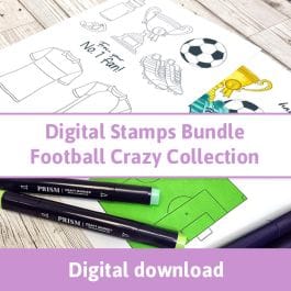 Football Crazy Digital Stamps Bundle | Hunkydory Crafts