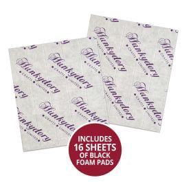 Midnight Black Foam Pads Megabuy x 16 Sheets Large Sizes (8 x FOAM136 ...