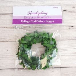 Foliage Craft Wire - Leaves | Hunkydory Crafts