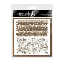 For the Love of Masks - Grunge Texture Tiles | Hunkydory Crafts