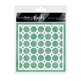 For the Love of Masks - Ink & Twist - Circular Tile | Hunkydory Crafts