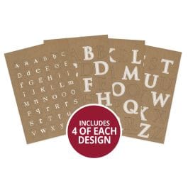 Foiled & Die-Cut Letters & Letter Coins | Hunkydory Crafts