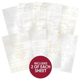 Luxury Festive Foiled Acetate Card Wraps | Hunkydory Crafts