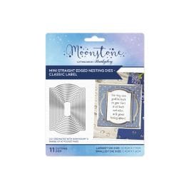 Moonstone Dies - Mini Straight Edged Nesting Dies - Classic Label ...