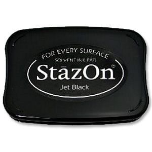 StazOn Ink Pad Jet Black Hunkydory Crafts