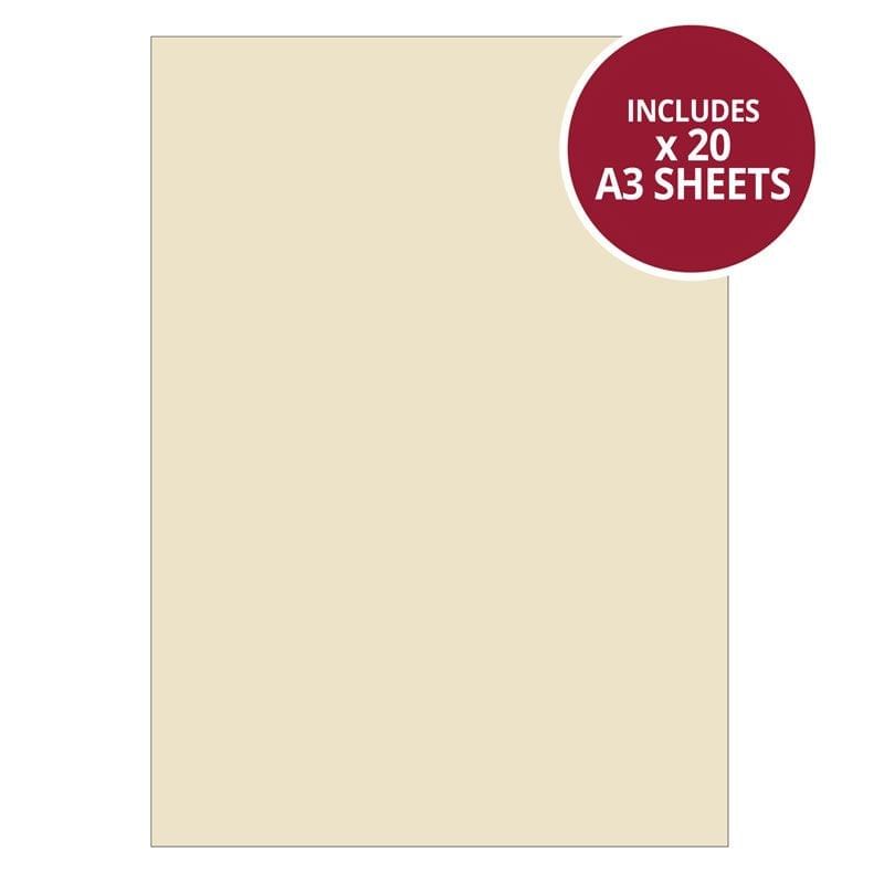 Adorable Scorable Cardstock - A3 Hessian | Hunkydory Crafts