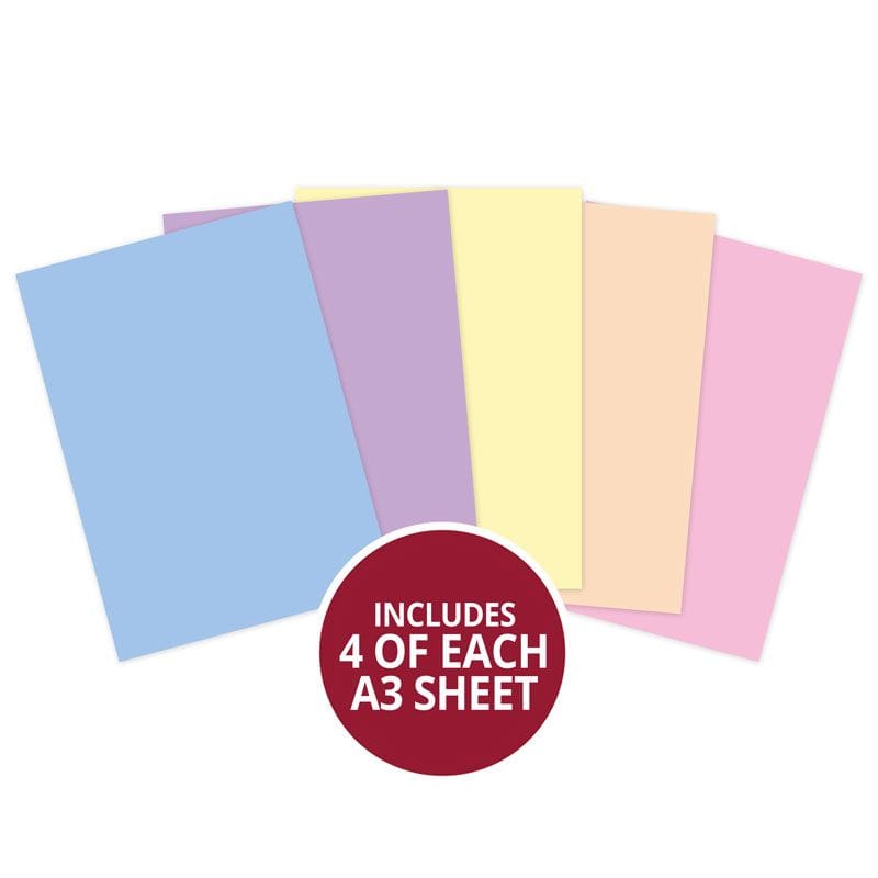Adorable Scorable Cardstock - A3 Pastel Selection | Hunkydory Crafts