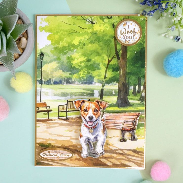 Jack Russell Terrier & Beagle Decoupage Topper Sheet | Hunkydory Crafts