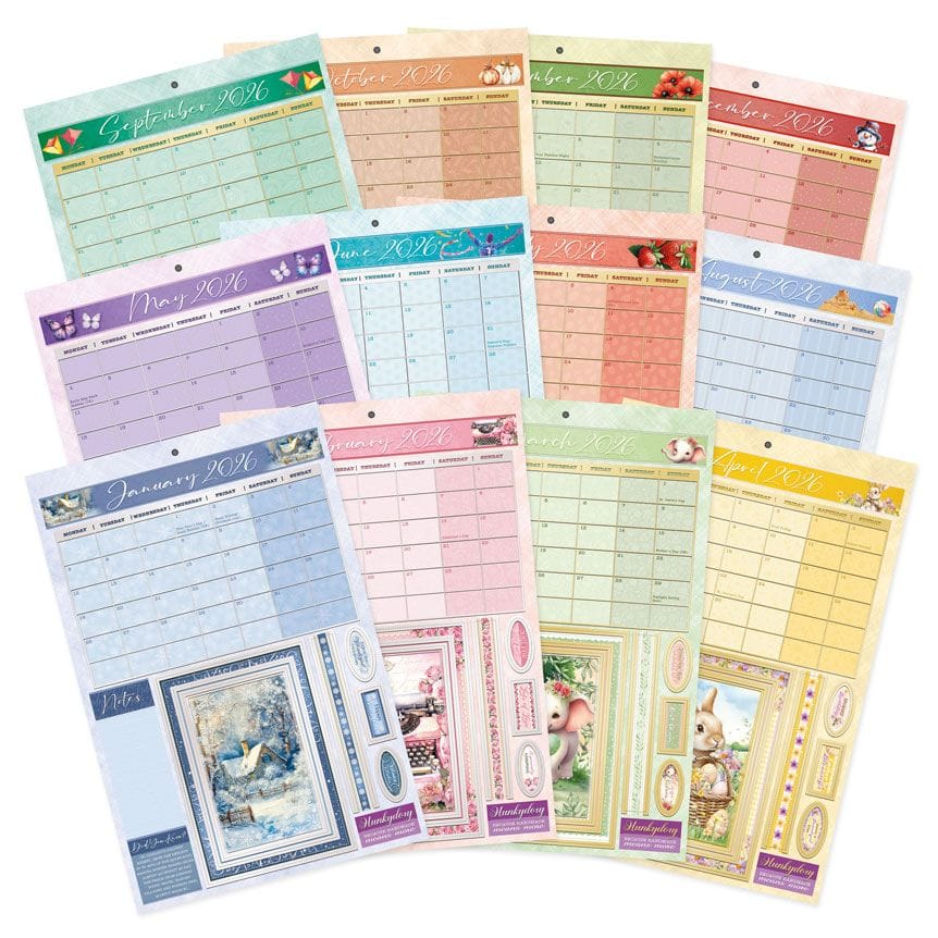 Hunkydory Craft Calendar 2026 | Hunkydory Crafts