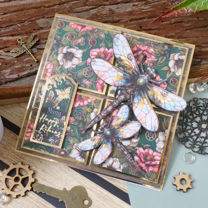 Clockwork Curiosities 8" x 8" Paper Pad | Hunkydory Crafts